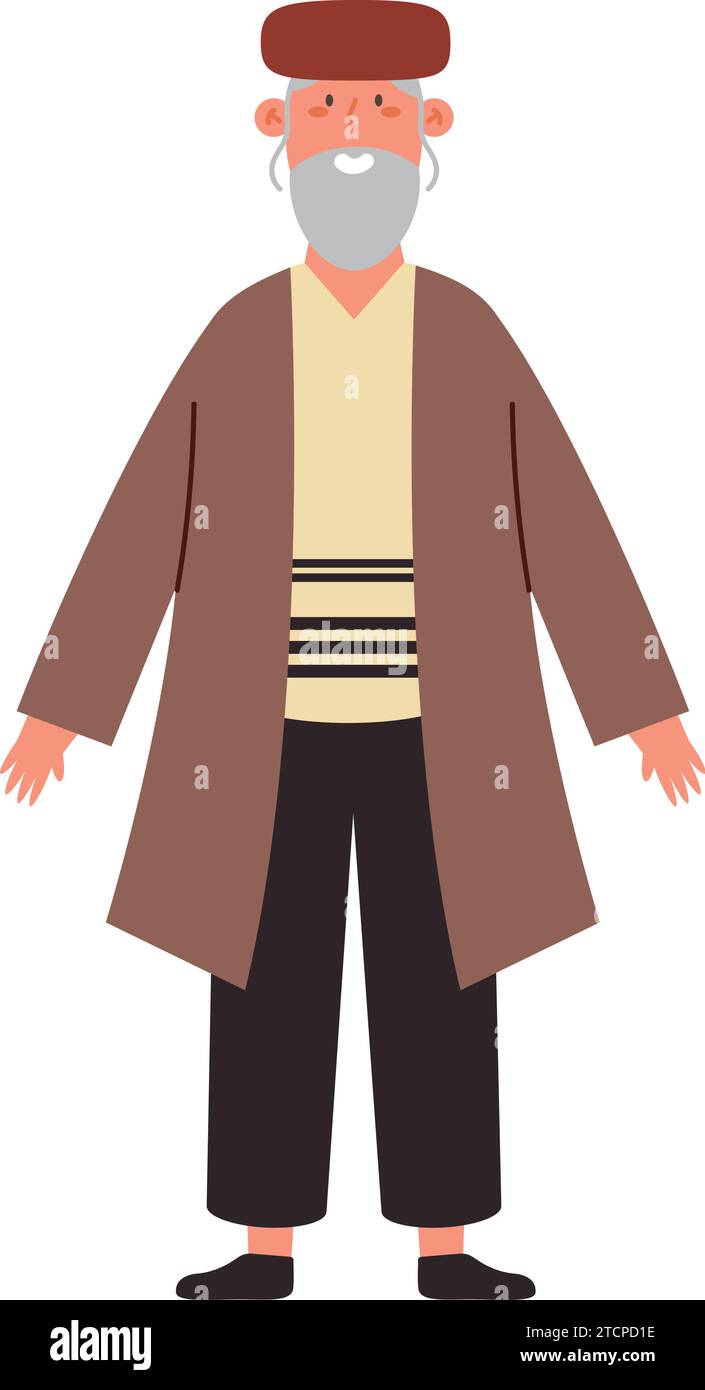 jewish old man vector isolated Stock Vector Image & Art - Alamy
