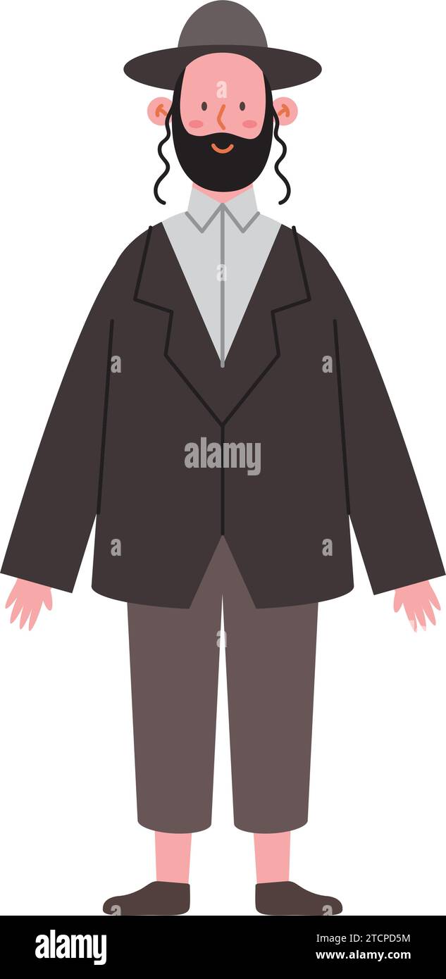 jewish person illustration vector isolated Stock Vector Image & Art - Alamy