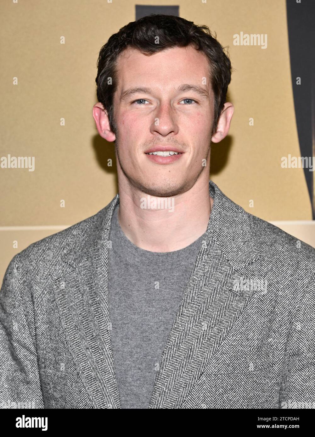 Callum Turner attends a special screening of "The Boys in the Boat" at ...