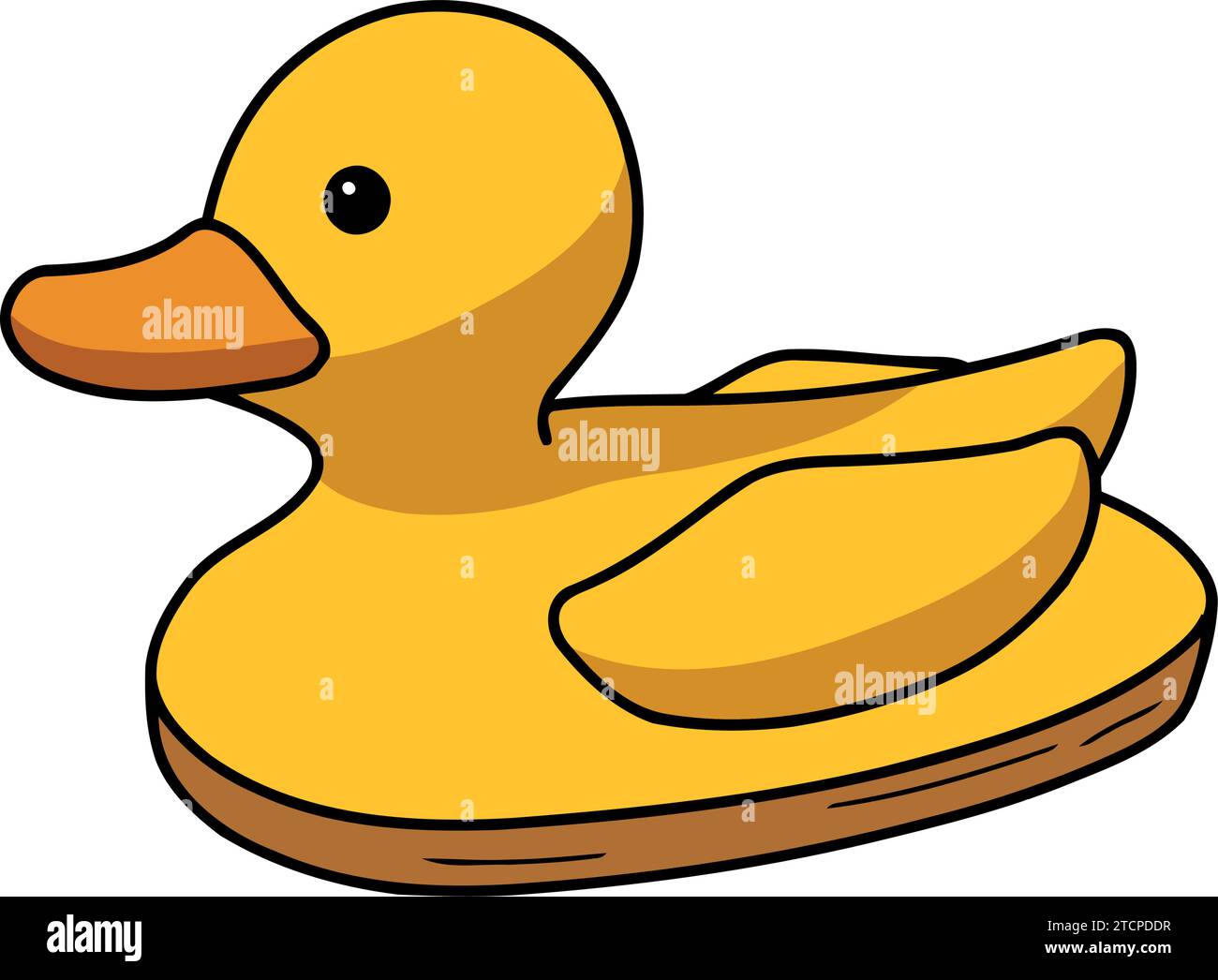 wood toy duck cartoon Stock Vector Image & Art - Alamy