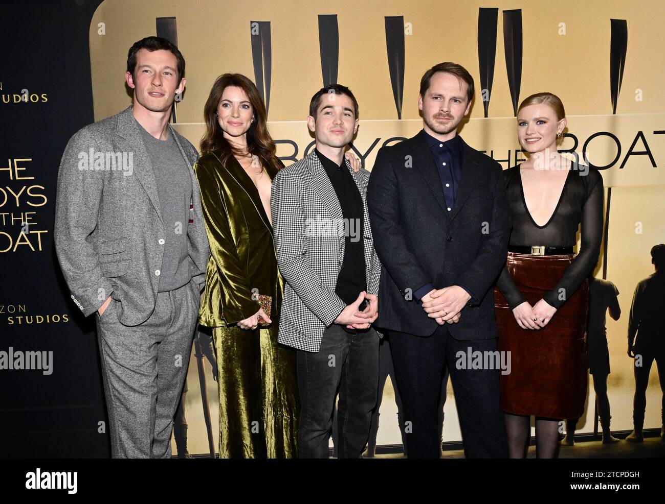 Callum Turner, from left, Courtney Henggeler, Luke Slattery, Sam Strike ...