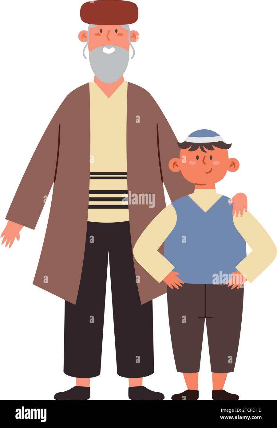 Jewish father son Stock Vector Images - Alamy