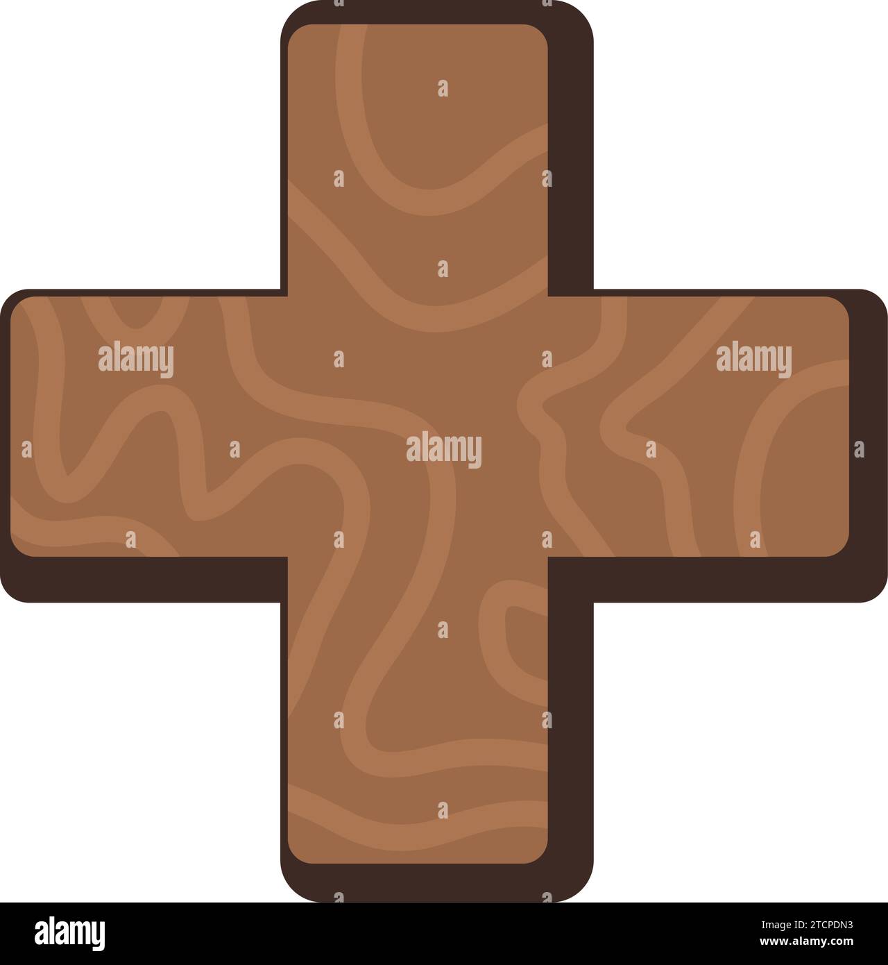 wood toy cross Stock Vector Image & Art - Alamy
