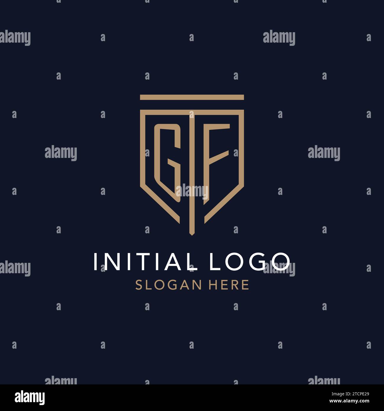 Gf logo design hi-res stock photography and images - Alamy