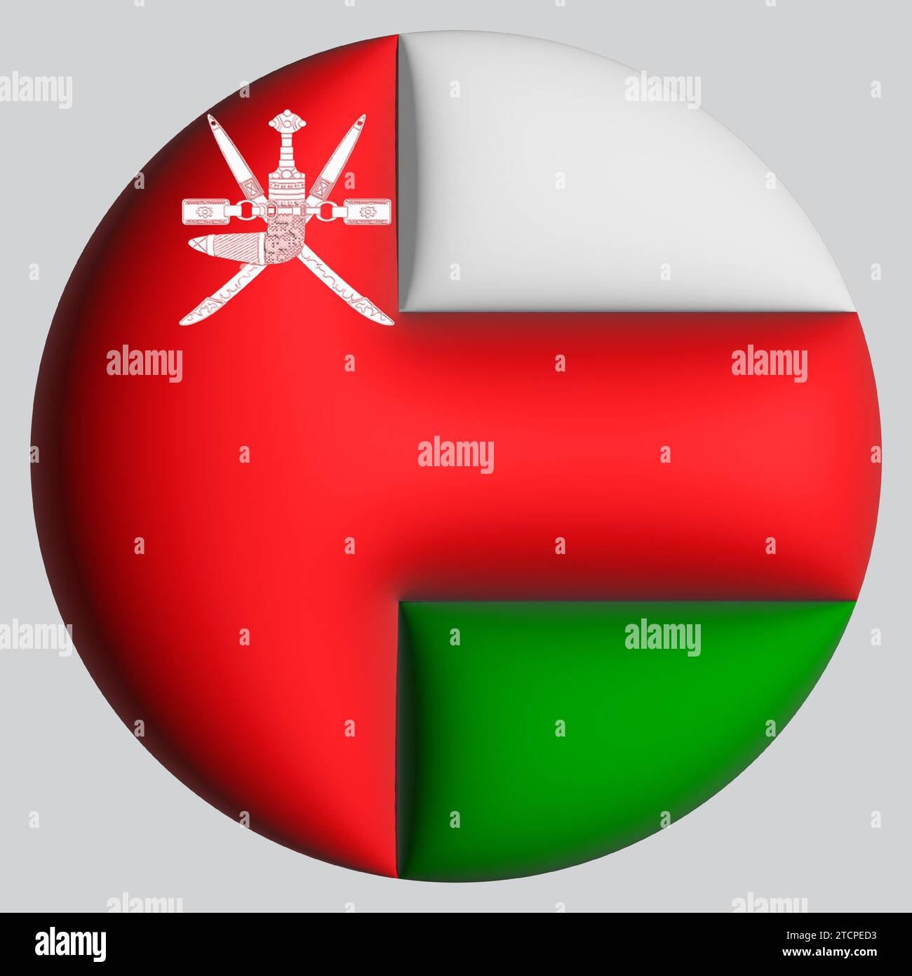 3D Flag of Oman on a avatar circle background Stock Photo - Alamy
