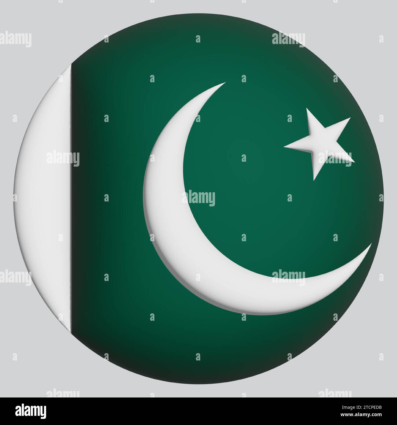 3D Flag of Pakistan on a avatar circle background Stock Photo - Alamy