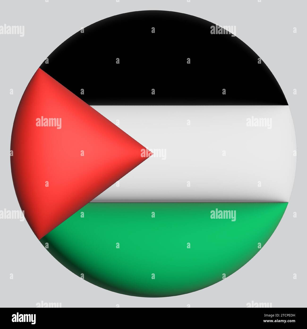 3D Flag of Palestine on a avatar circle background Stock Photo - Alamy