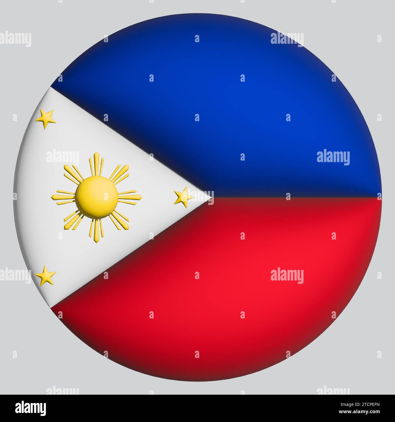 3D Flag of Philippines on a avatar circle background Stock Photo - Alamy