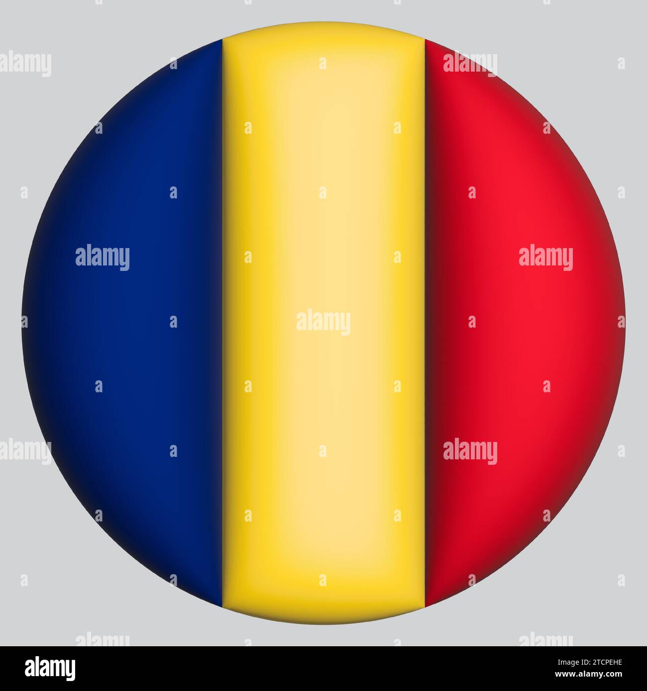 3D Flag of Romania on a avatar circle background Stock Photo - Alamy