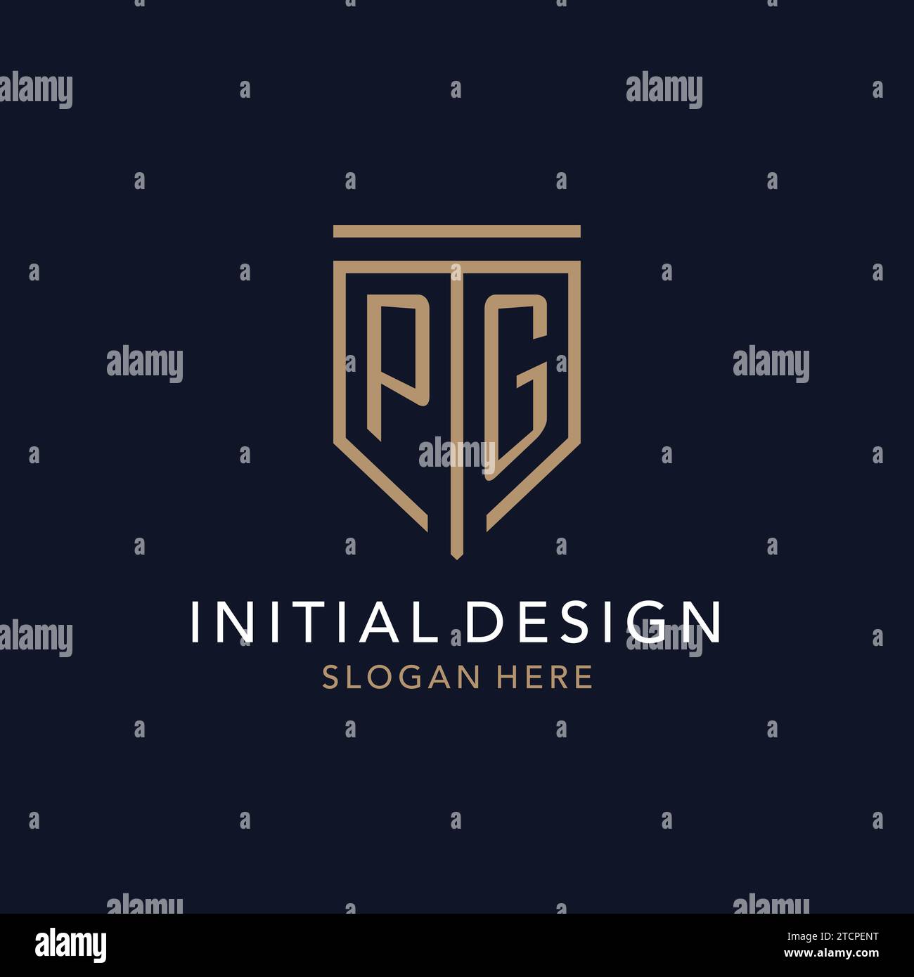 PG initial logo monogram with simple luxury shield icon design inspiration Stock Vector Image ...