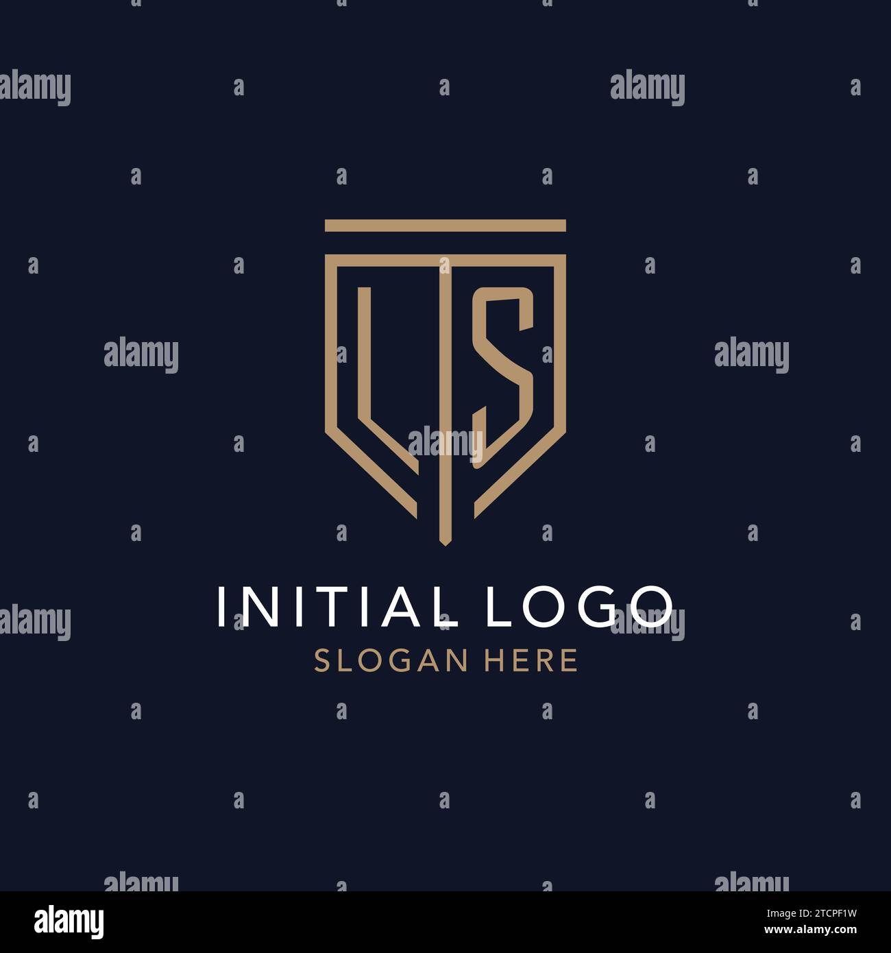 LS initial logo monogram with simple luxury shield icon design inspiration Stock Vector Image ...