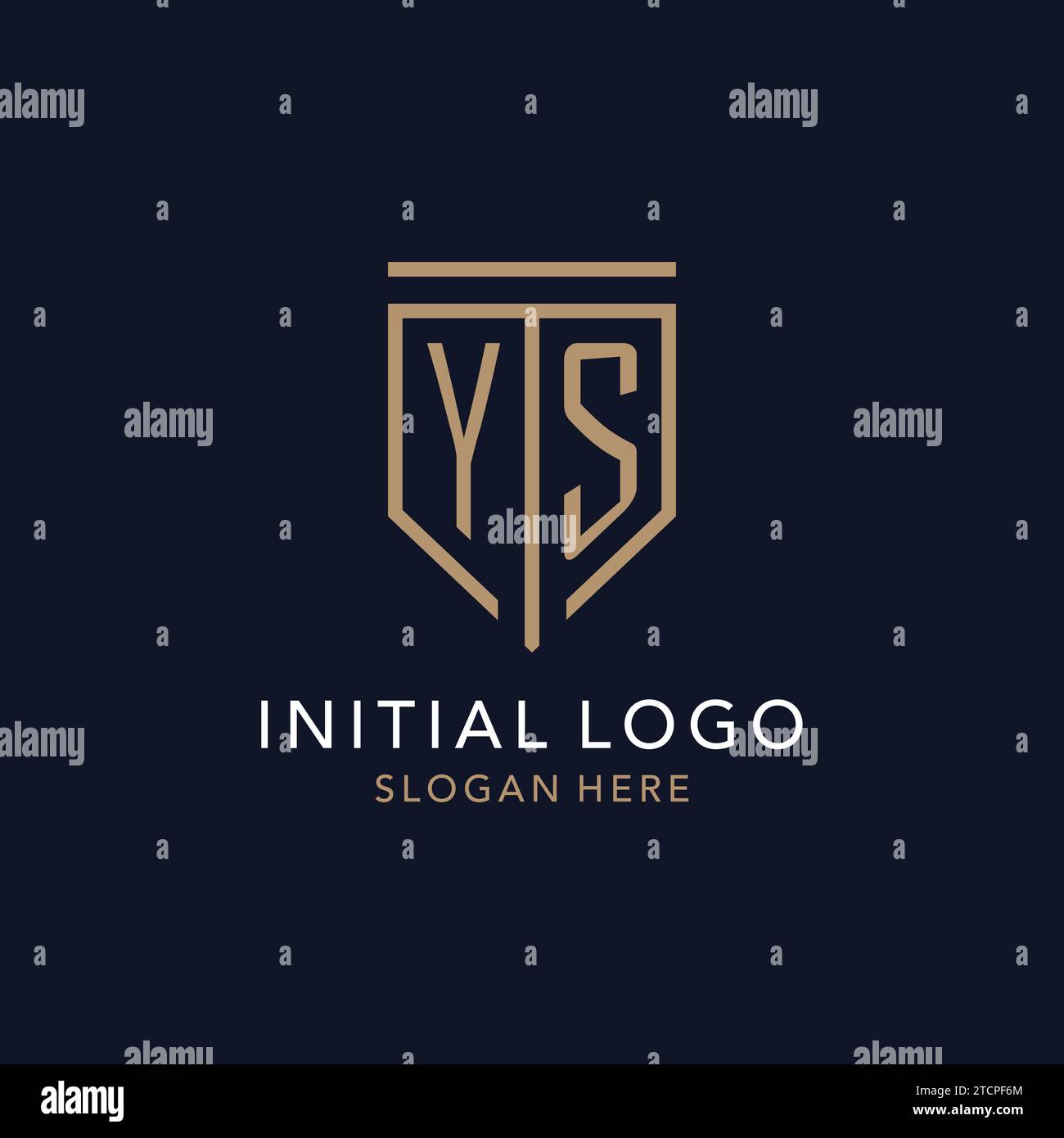 YS initial logo monogram with simple luxury shield icon design inspiration Stock Vector Image ...