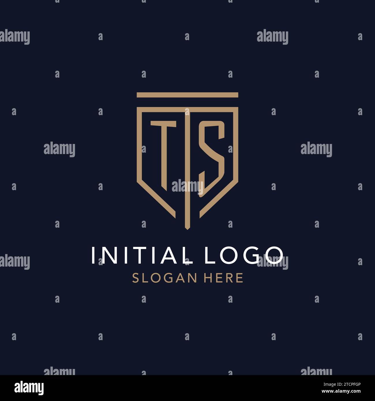 TS initial logo monogram with simple luxury shield icon design inspiration Stock Vector Image ...
