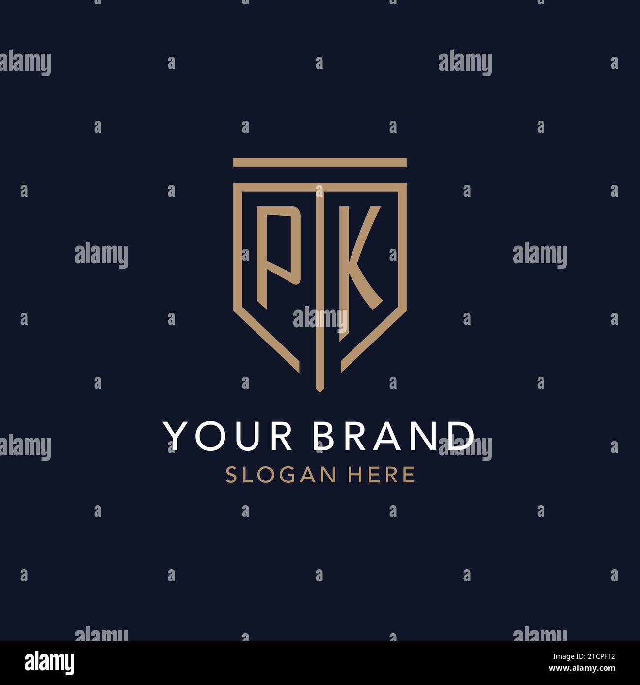 Pk logo design hi-res stock photography and images - Alamy
