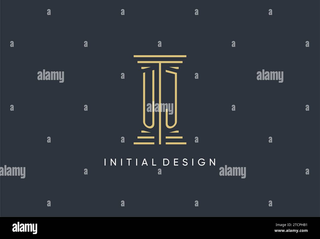 Utj logo design Stock Vector Images - Alamy