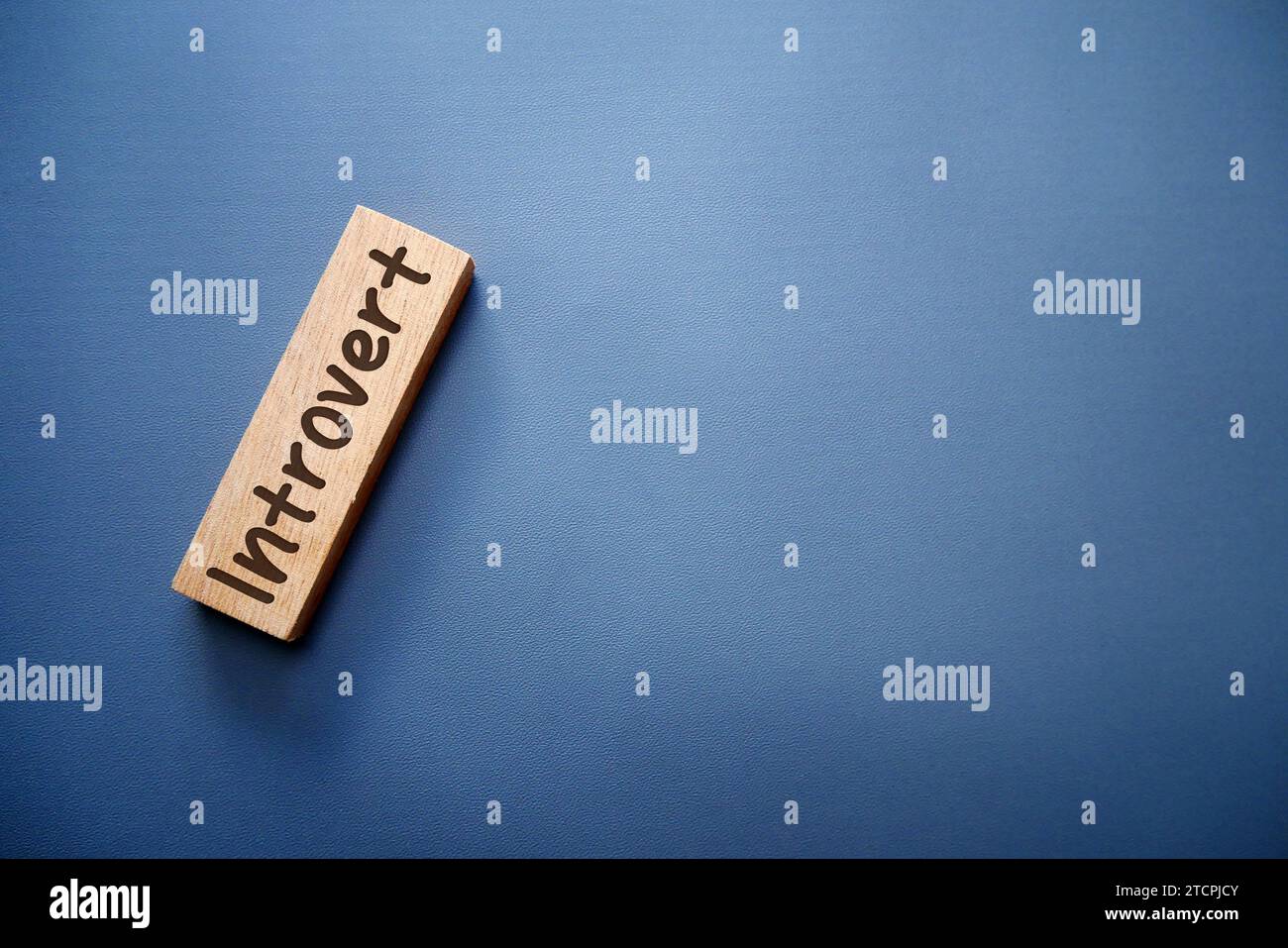 Wooden block with introvert writing. World Introvert Day. January 2 ...
