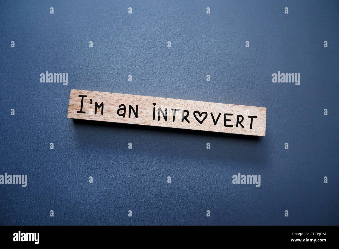 Wooden block with introvert writing. World Introvert Day. January 2 ...