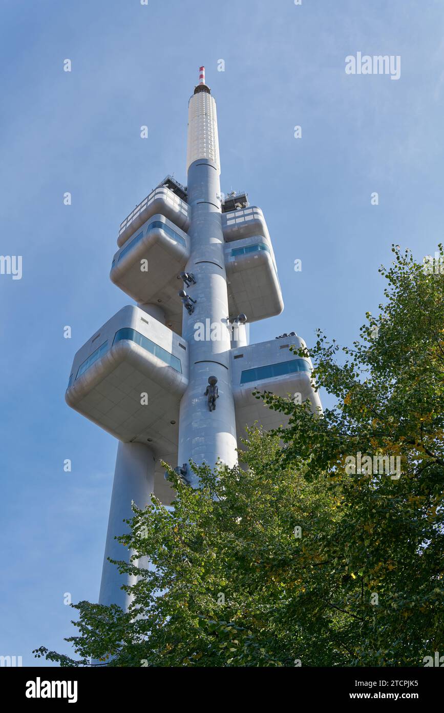 Television tower by architect Vaclav Aulicky in Prague's Zizkov ...