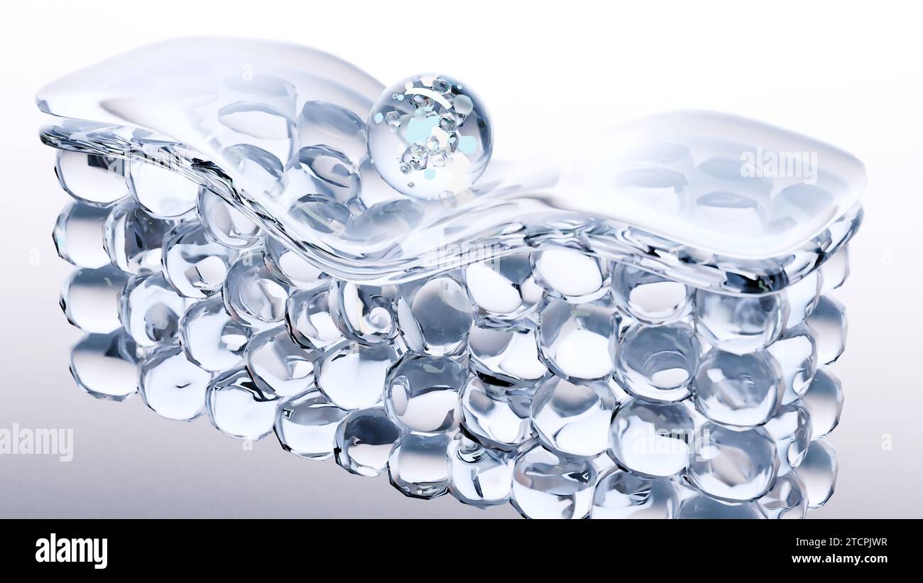 Skin Layer Rinse Smoothing. Skin care action Collagen repair effect ...