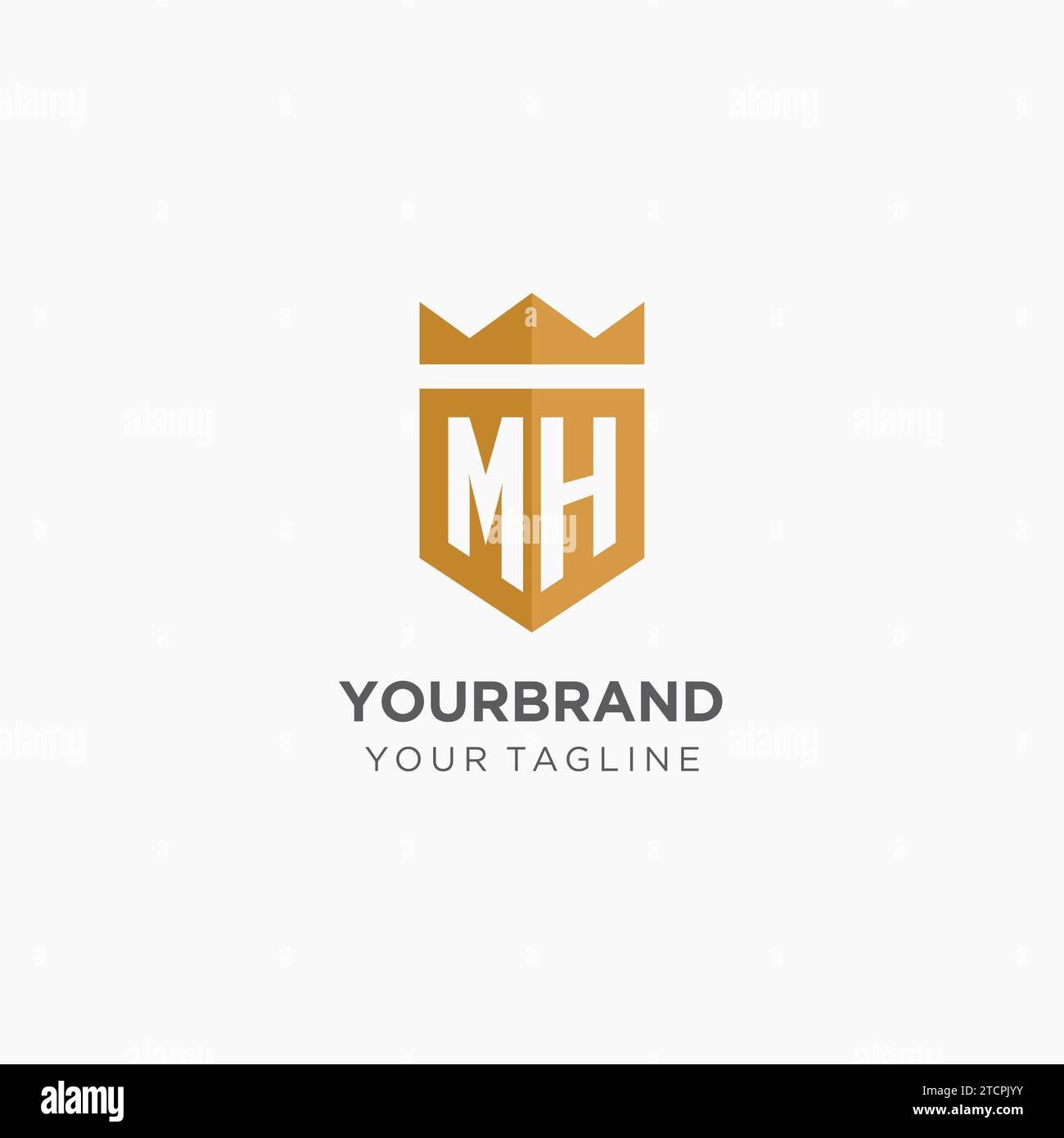 Monogram MH logo with geometric shield and crown, luxury elegant ... Monogram MH logo with geometric shield and crown, luxury elegant ...