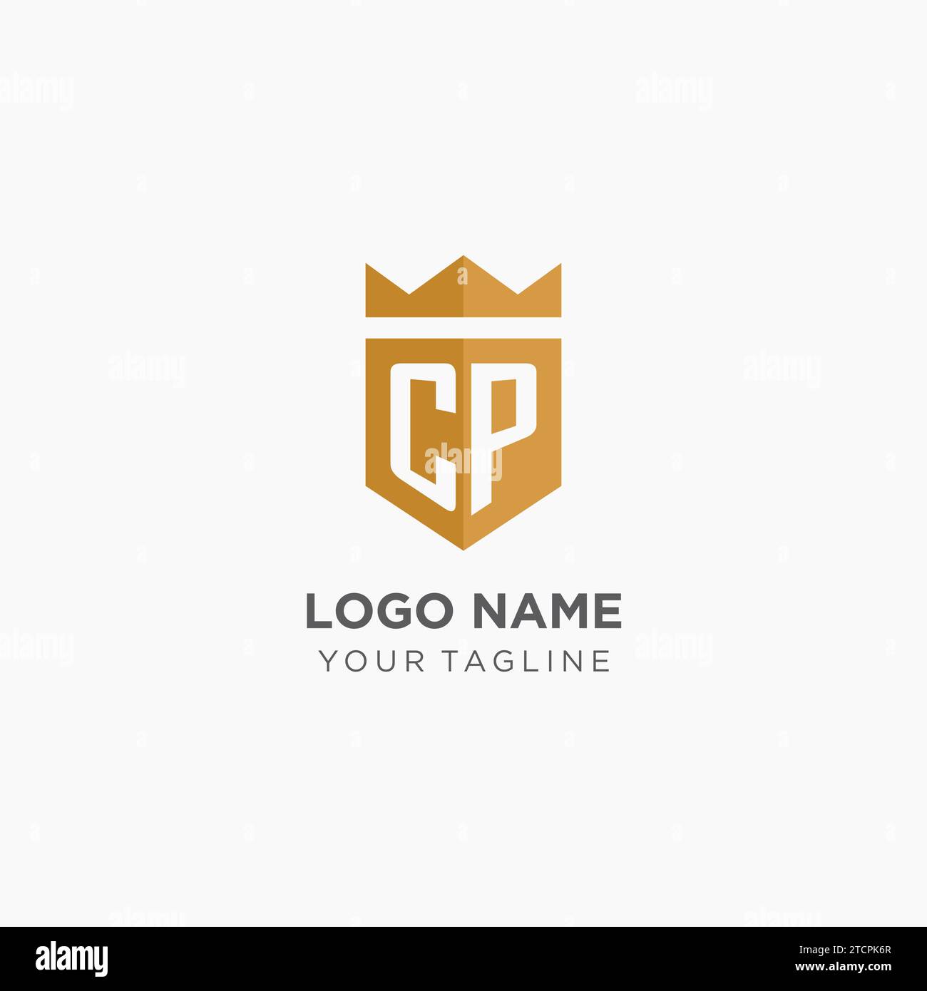Monogram CP logo with geometric shield and crown, luxury elegant ... Monogram CP logo with geometric shield and crown, luxury elegant ...