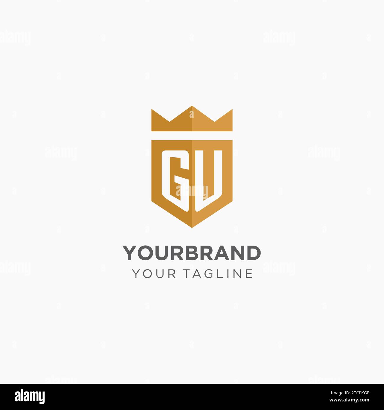 Gu initials logo hi-res stock photography and images - Alamy