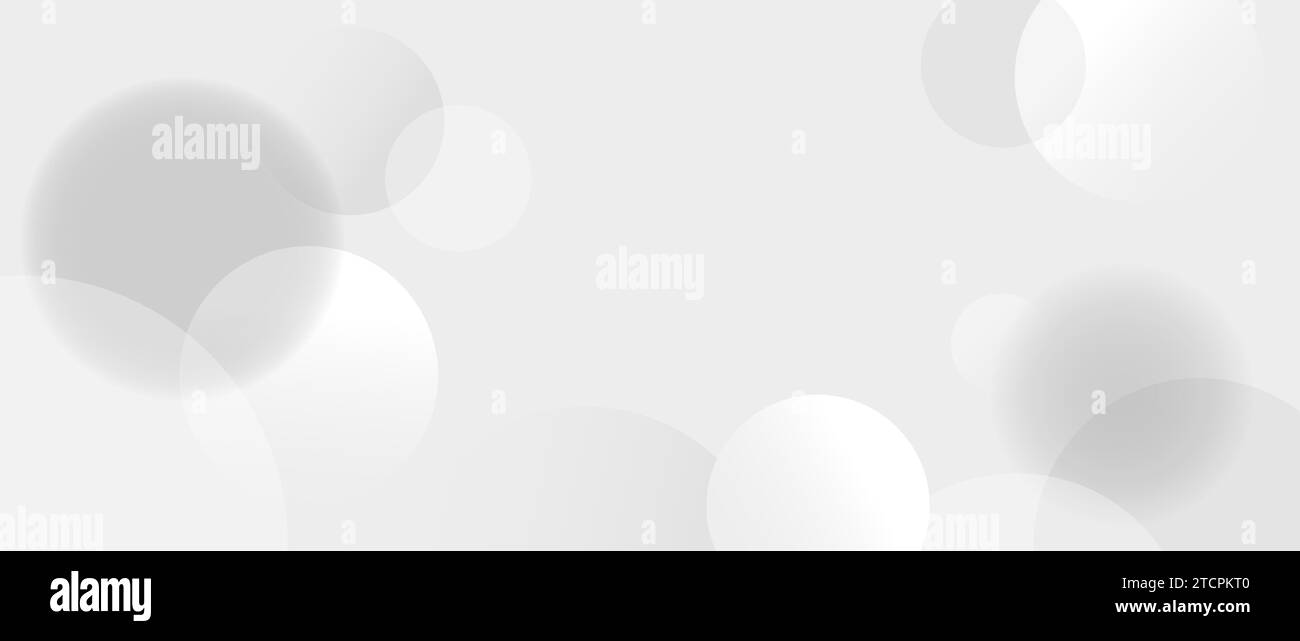 Soft grey spheres background. Abstract light floating bubbles and balls ...