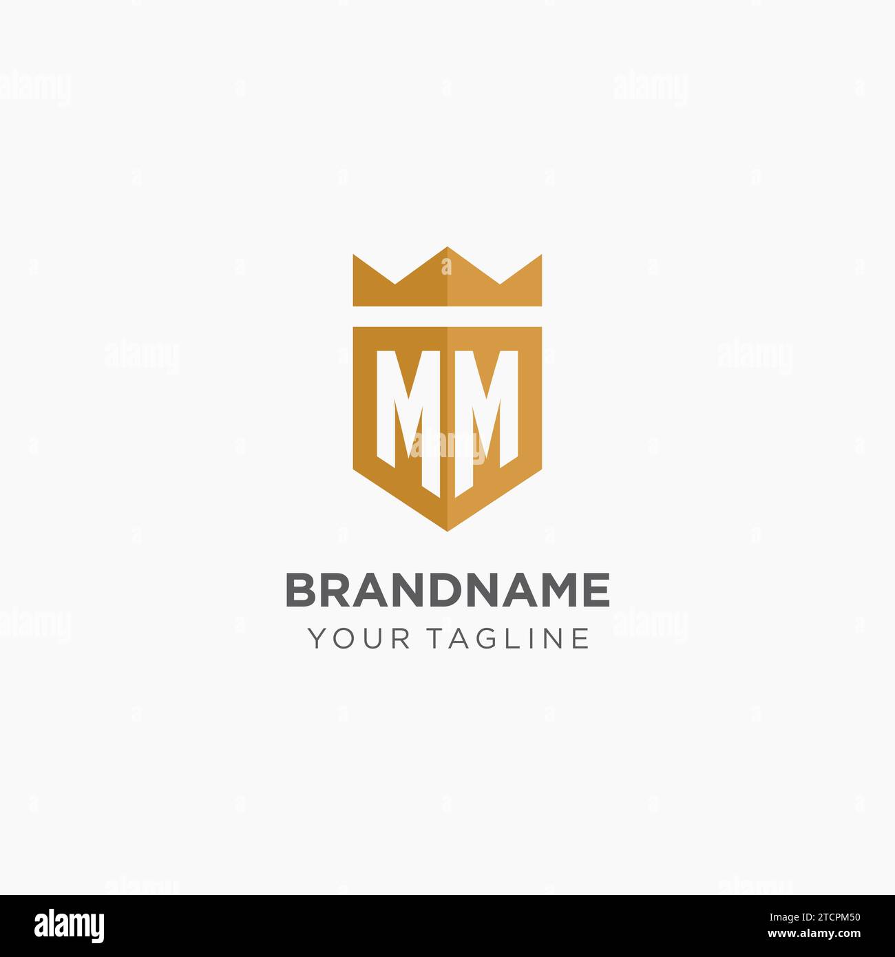 Monogram MM logo with geometric shield and crown, luxury elegant ... Monogram MM logo with geometric shield and crown, luxury elegant ...
