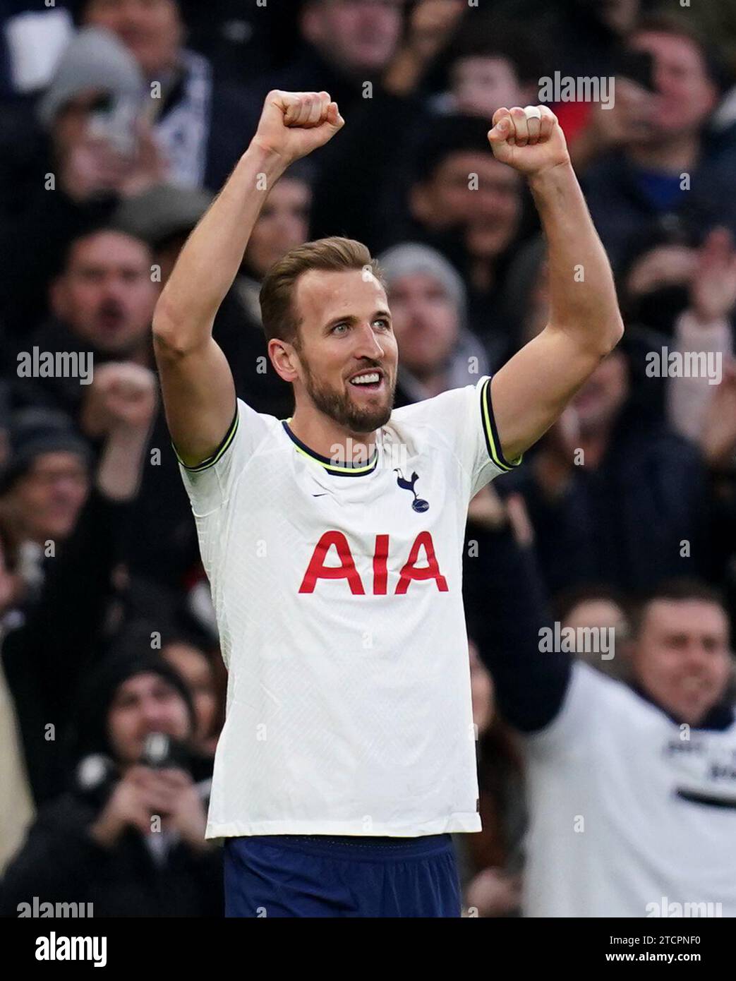 File photo dated 05-02-2023 of Harry Kane celebrating scoring his 267th for the club against ...
