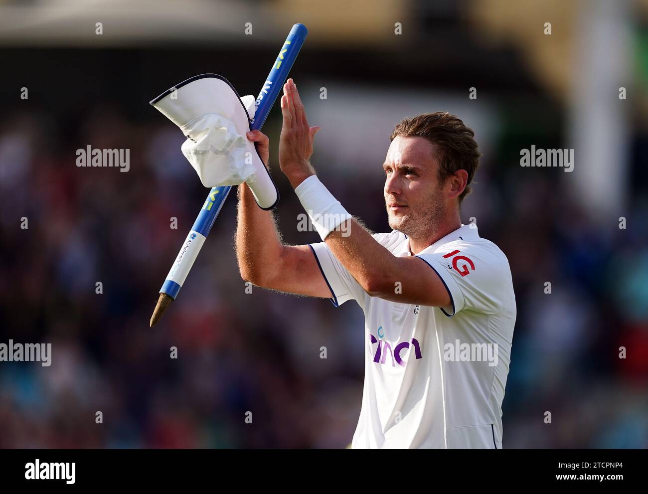 File photo dated 31/07/23 of Stuart Broad. It fell to Stuart Broad to ...