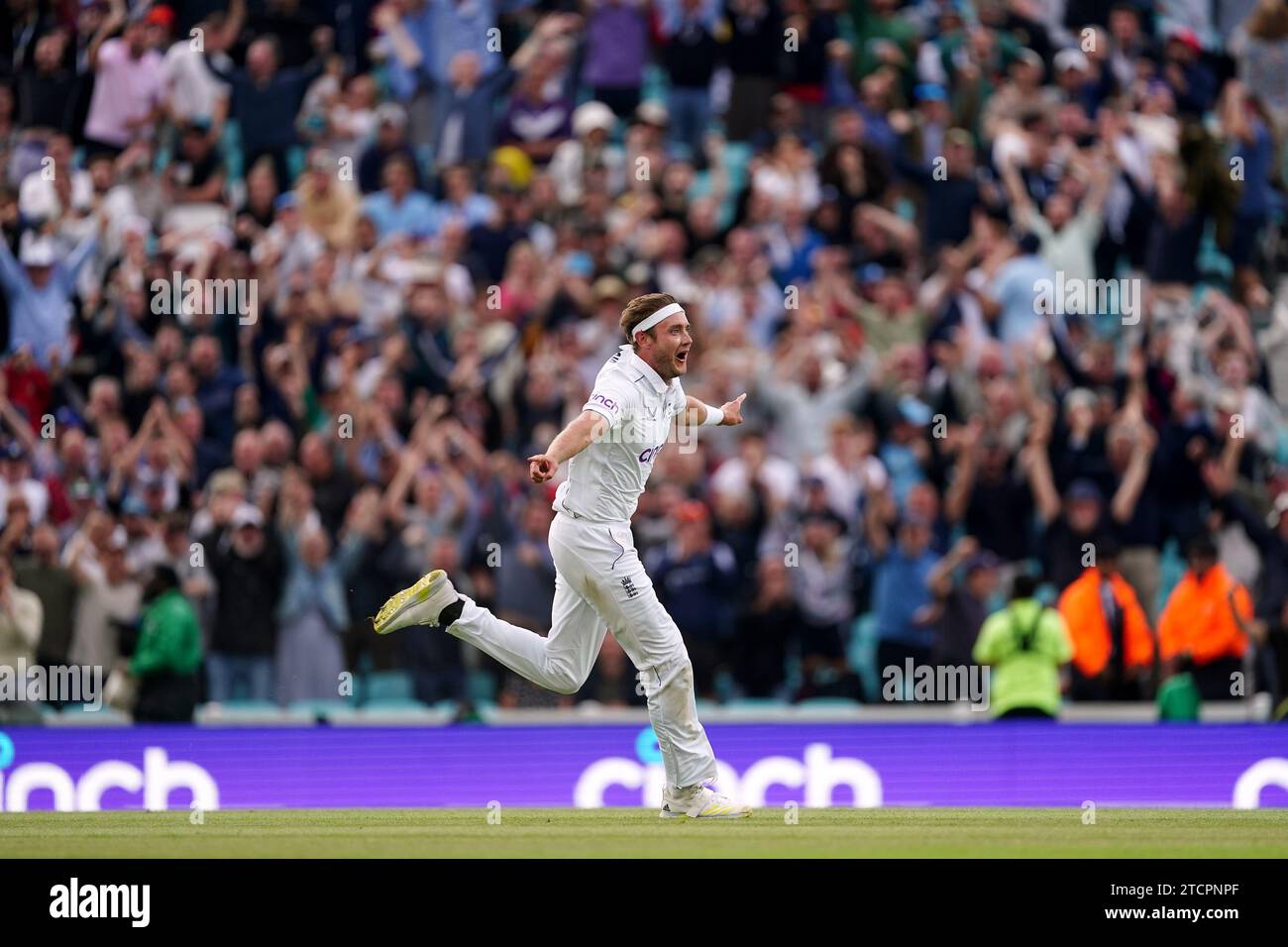 File photo dated 31/07/23 of Stuart Broad. It fell to Stuart Broad to ...