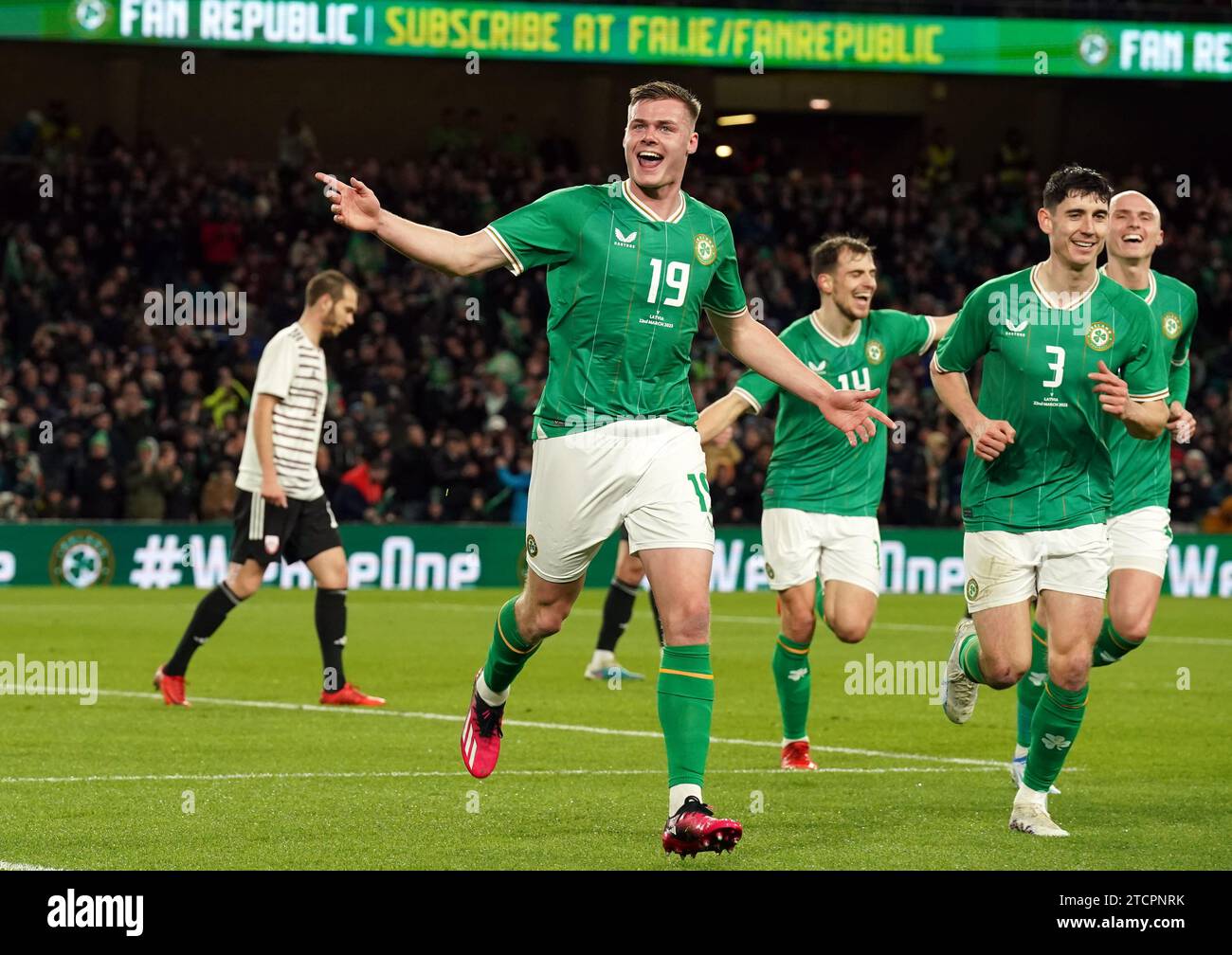 File photo dated 22-03-2023 of Republic of Ireland's Evan Ferguson ...