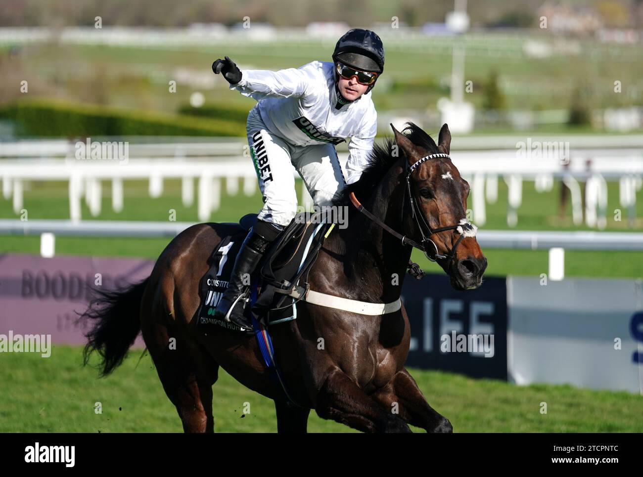 File photo dated 14-03-2023 of Nico de Boinville celebrates winning The ...