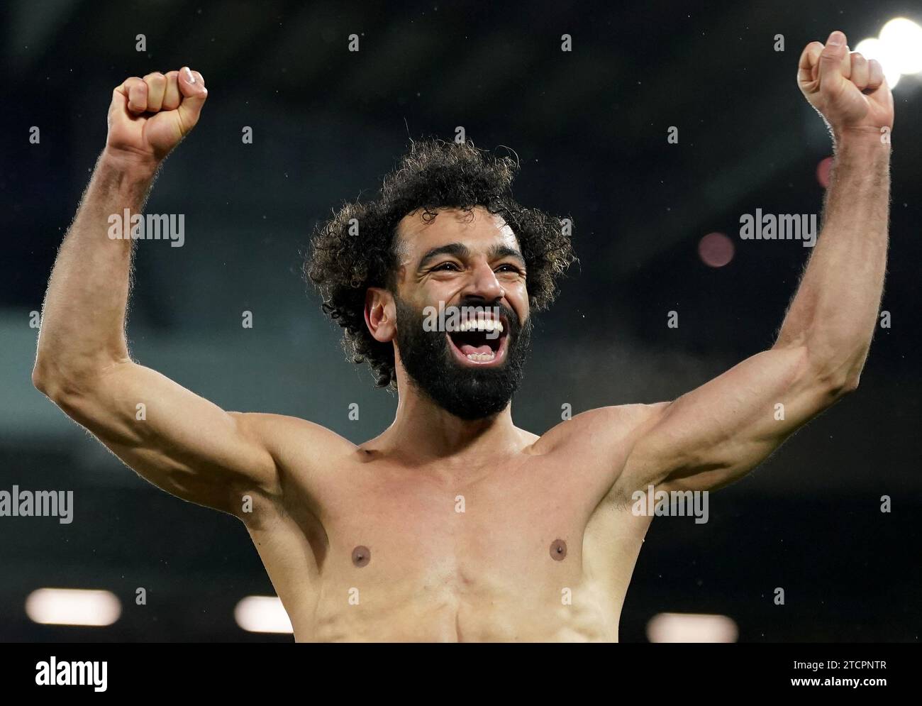 File photo dated 05-03-2023 of Liverpool's Mohamed Salah celebrates ...