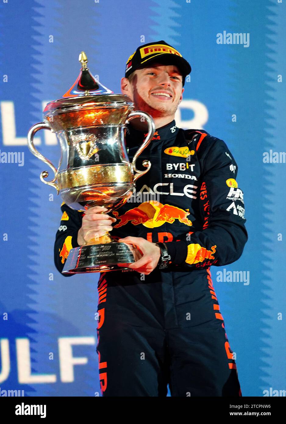 File photo dated 05-03-2023 of Race winner Red Bull's Max Verstappen ...