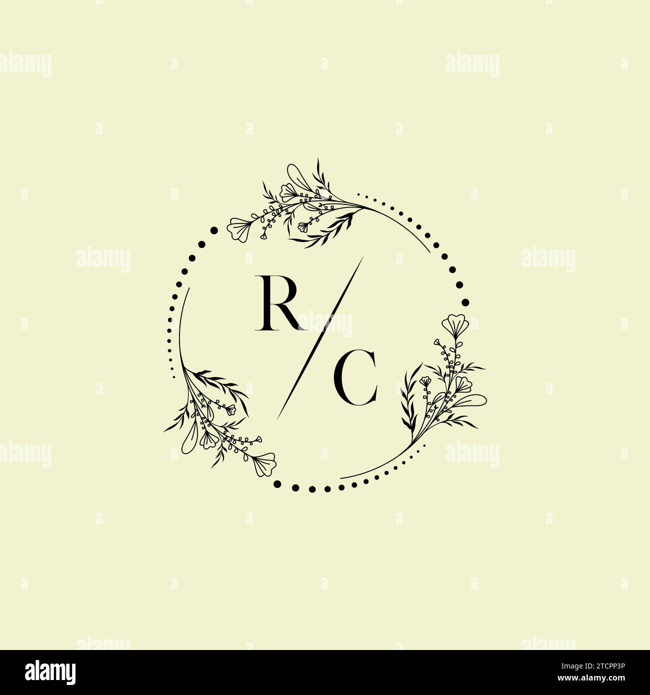 Initial rc logo hi-res stock photography and images - Alamy