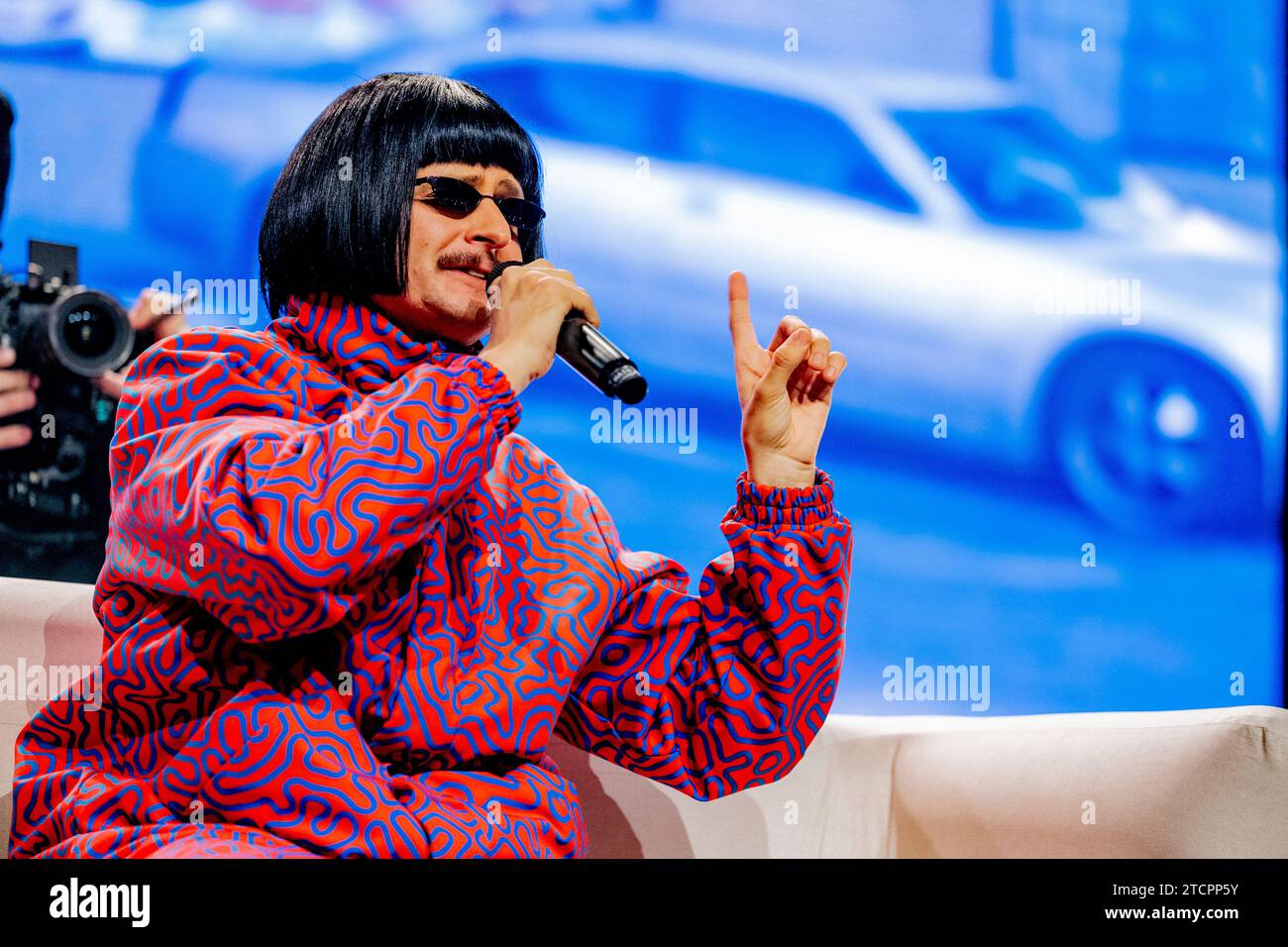 Italy 21 November 2023 Oliver Tree Nickell Alone In A Crow Cornelius