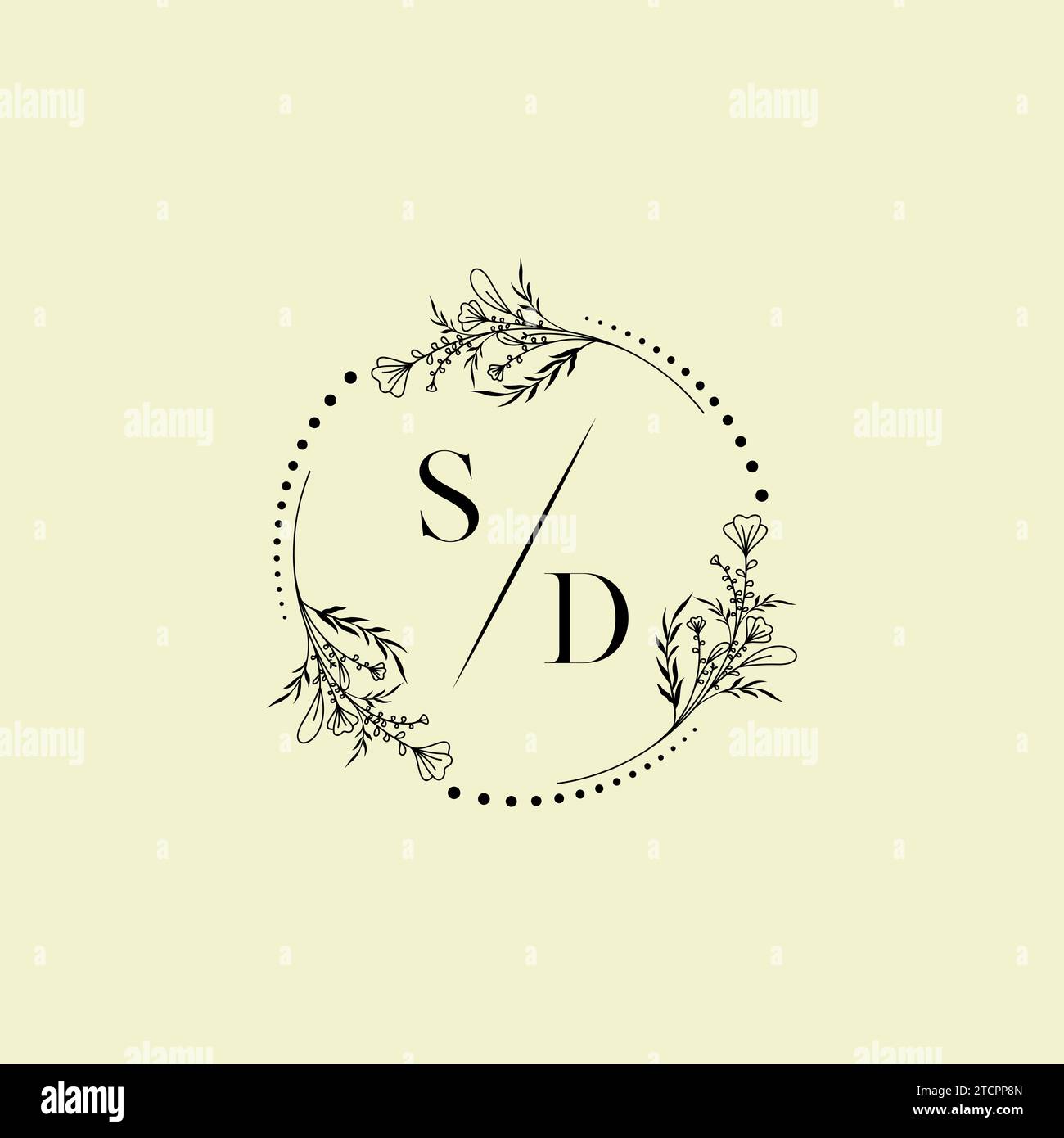 SD wedding initial logo letters in high quality professional design ...