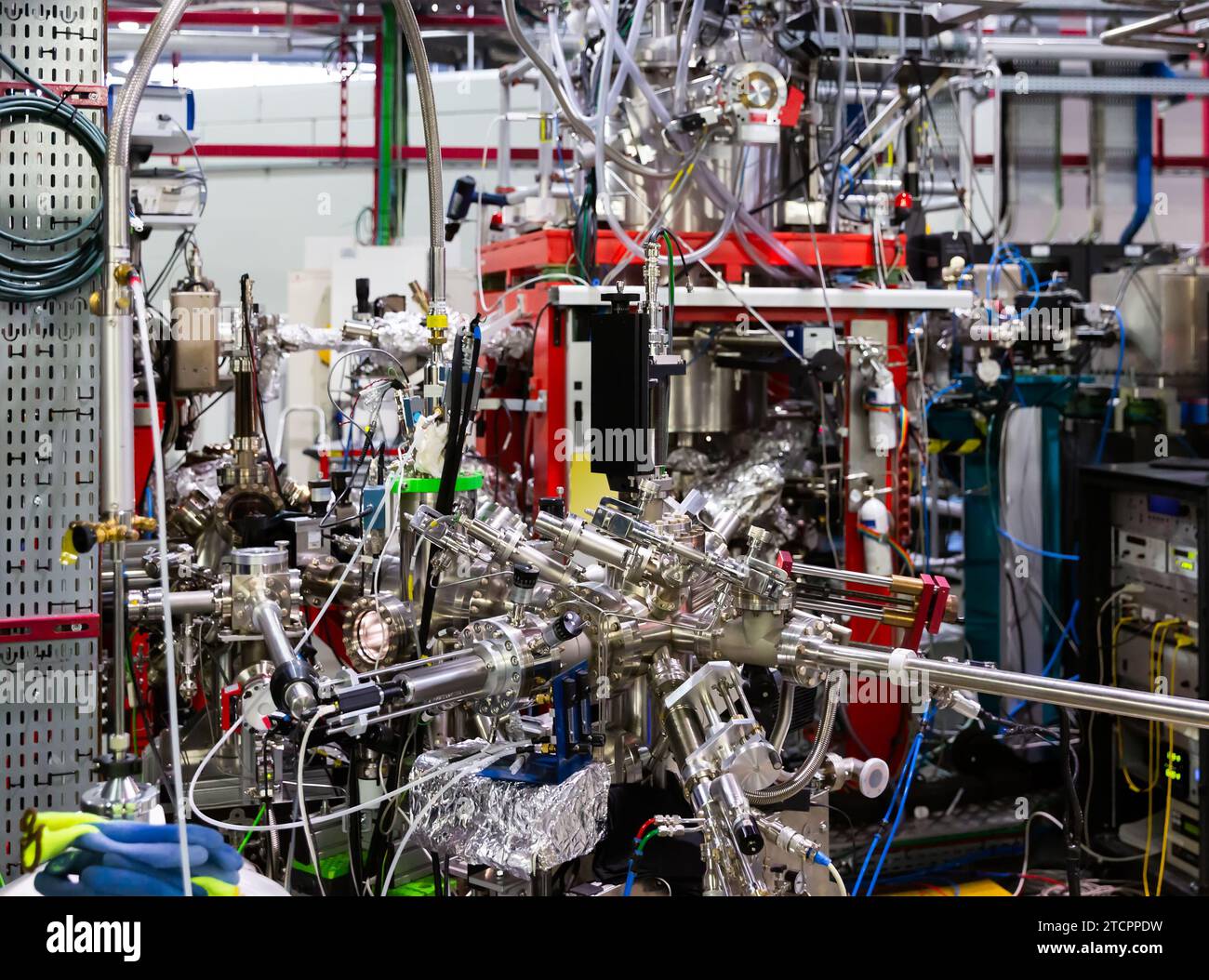 Experimental stations in scientific research center Stock Photo - Alamy