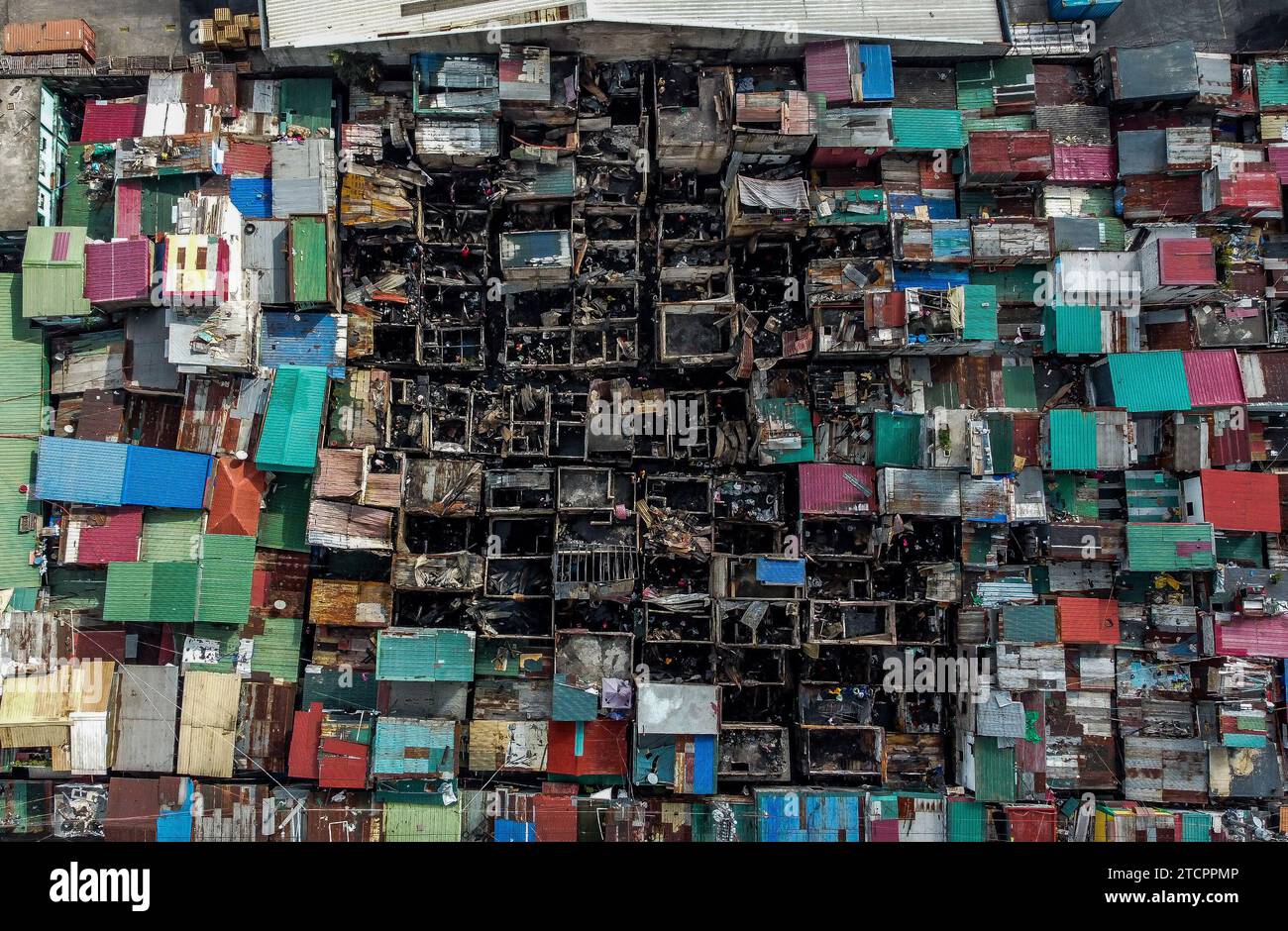 Beijing, China. 12th Dec, 2023. This aerial photo shows the site after ...