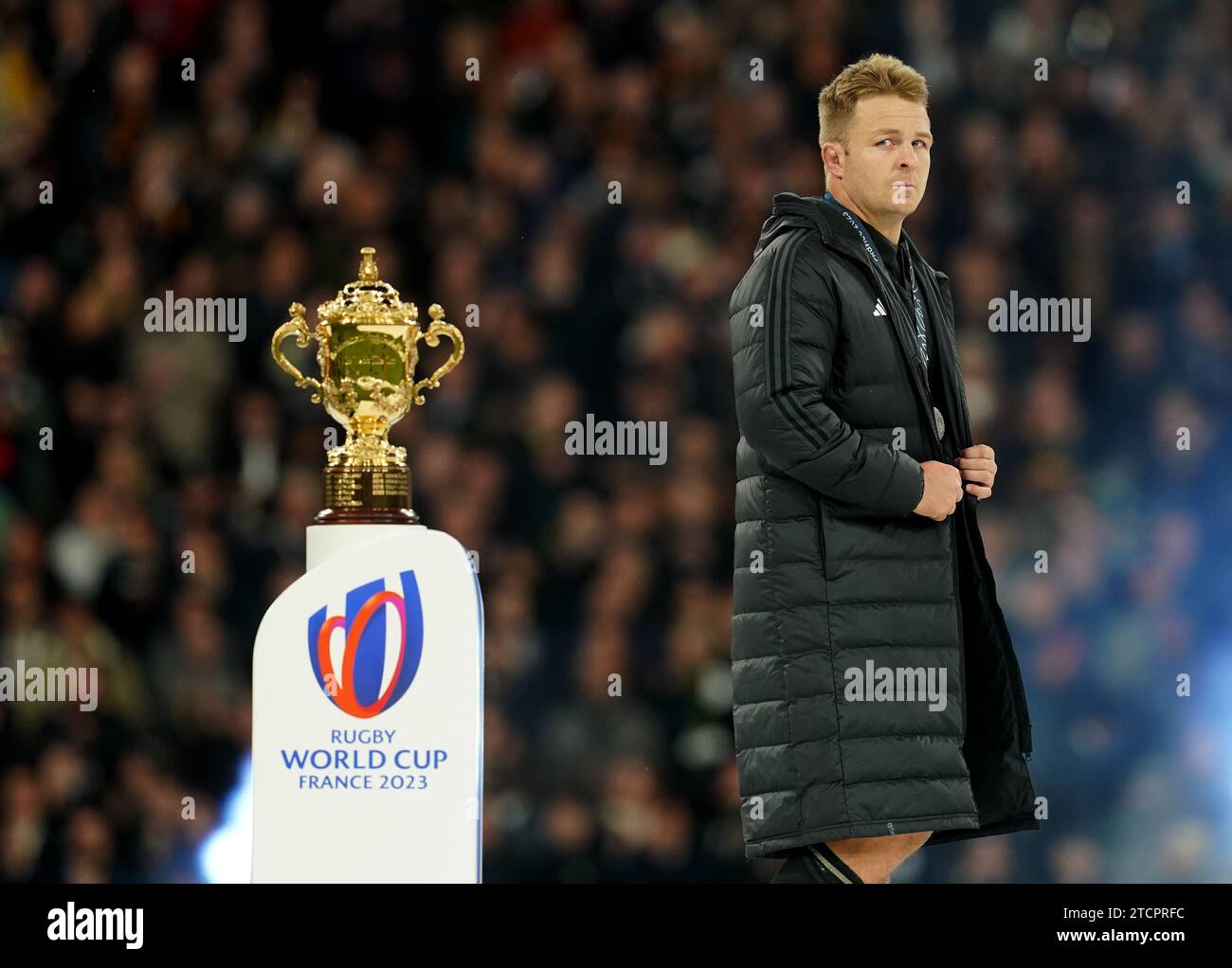File photo dated 28-10-2023 of New Zealand's Sam Cane walking past the ...