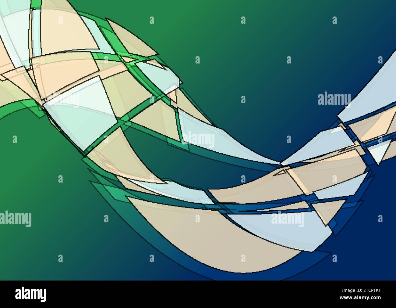 Concept broken wavy shapes abstract background. Grunge vector design ...