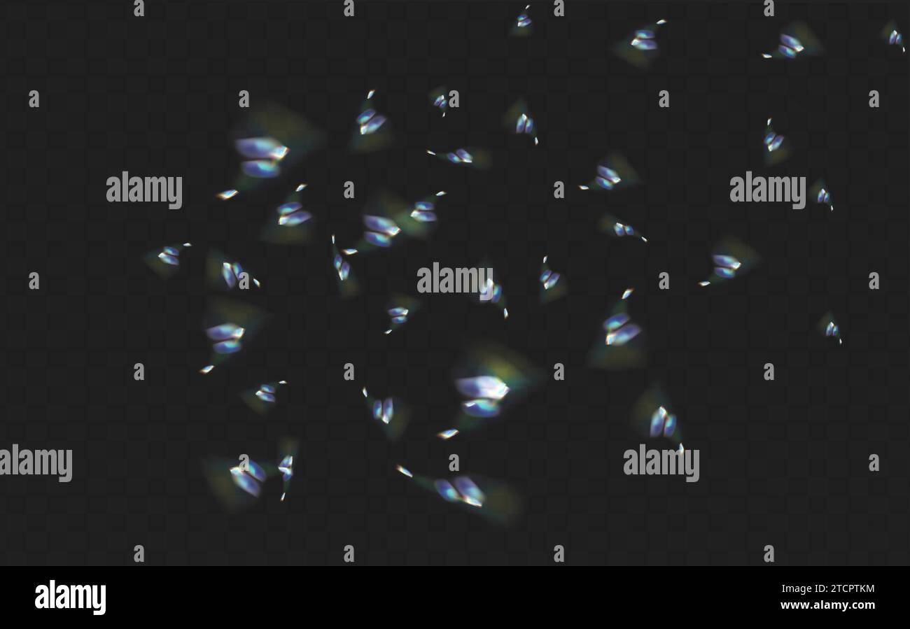 Overlay for backgrounds. Triangular prism concept. A set of colorful ...