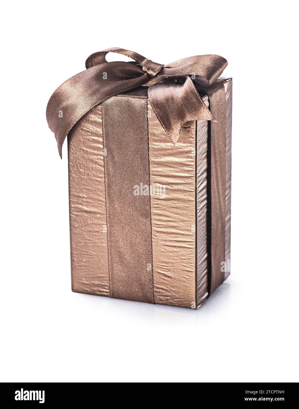 Brown gift box card Cut Out Stock Images & Pictures - Alamy