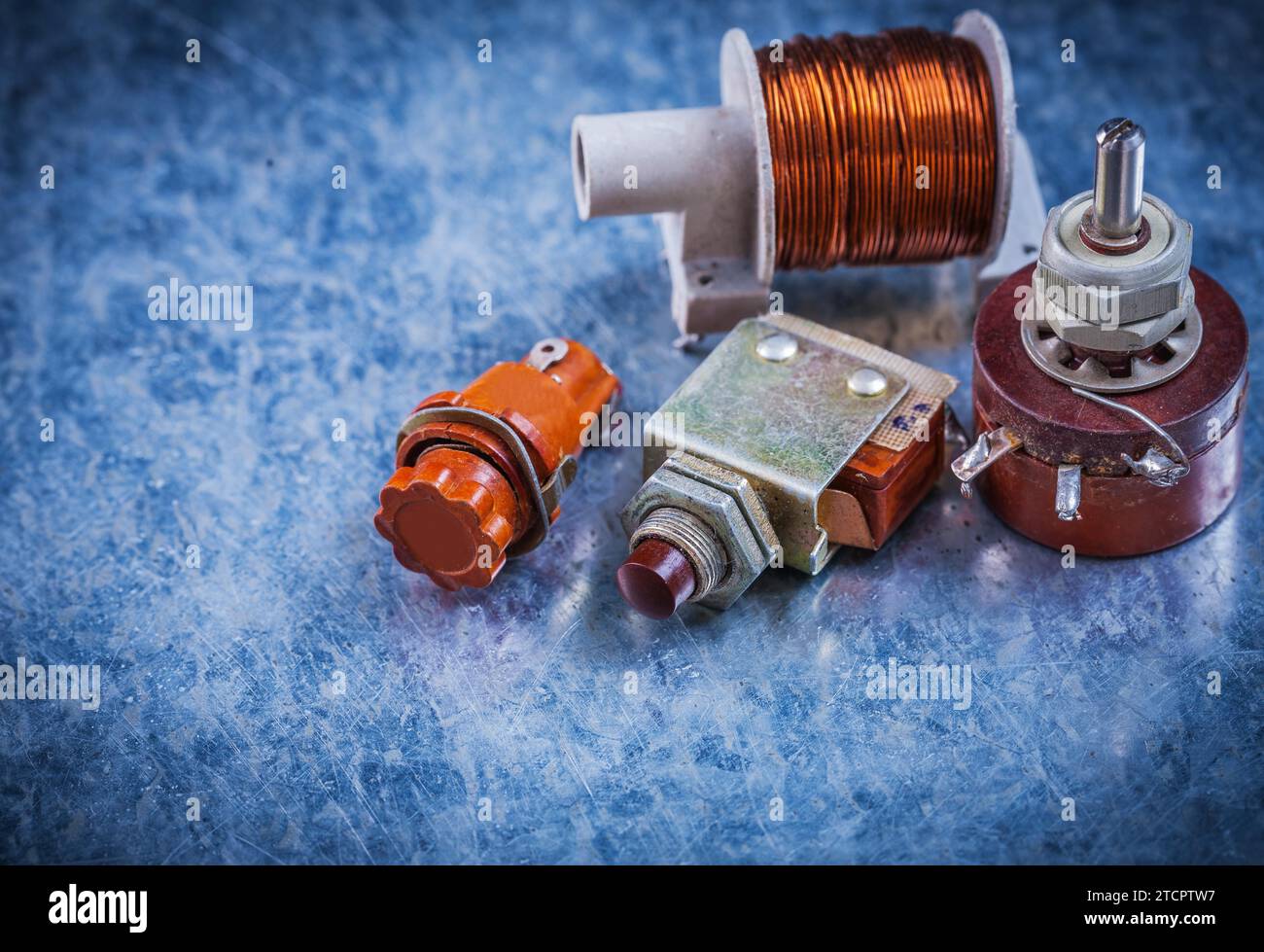 Electrical tilting transformer Fuse holder on metallic surface ...