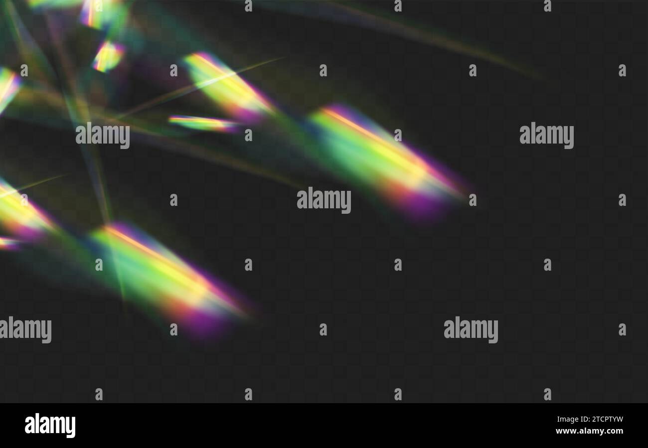 Overlay for backgrounds. Triangular prism concept. A set of colorful ...