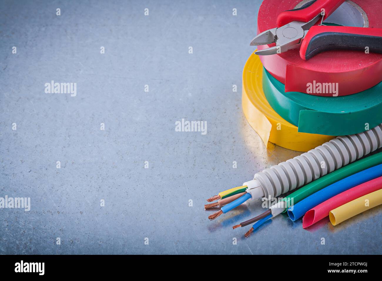 Insulating tapes Pliers Electric wire protection Cable construction ...