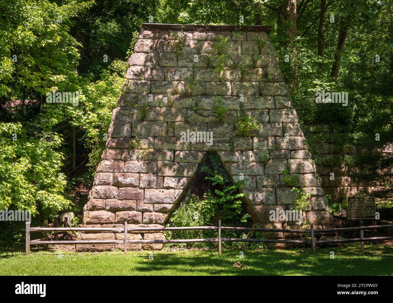 Vesuvius Furnace in the Wayne National Forest in Ohio Stock Photo - Alamy