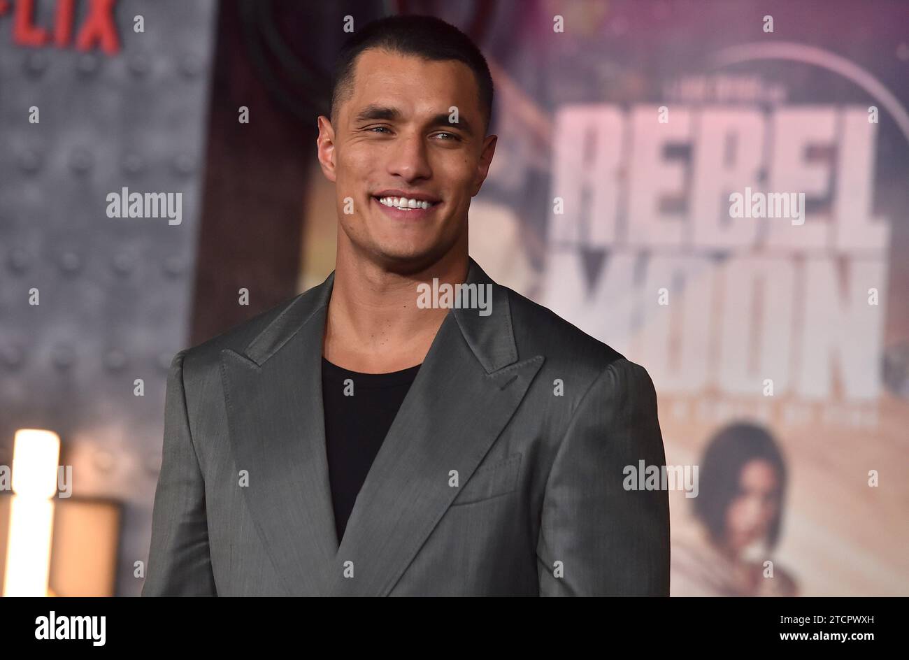 Staz Nair attends the premiere of "Rebel Moon - Part One: A Child of ...