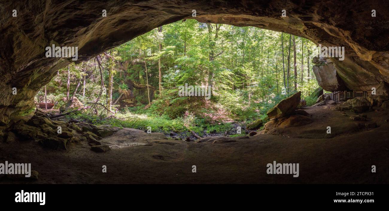 Rock House at Wayne National Forest in Ohio, USA Stock Photo - Alamy